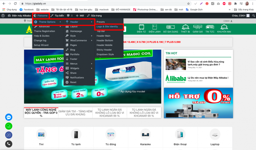 Hướng dẫn thay đổi Logo website Wordpress sau khi cài xong giao diện ...